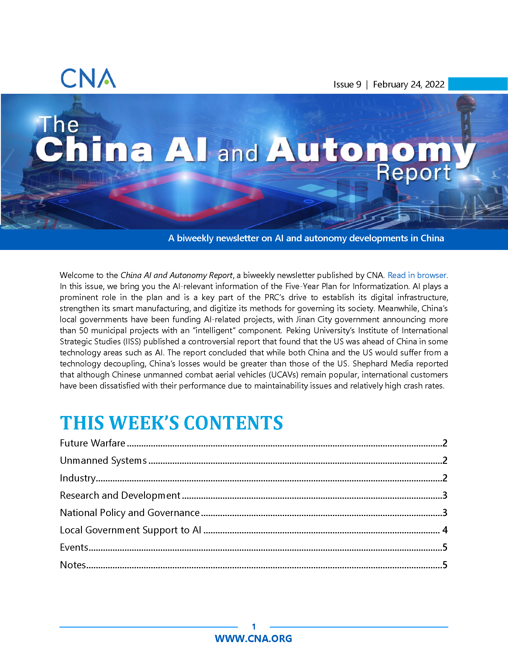 Issue 9, February 24, 2022 | CNA