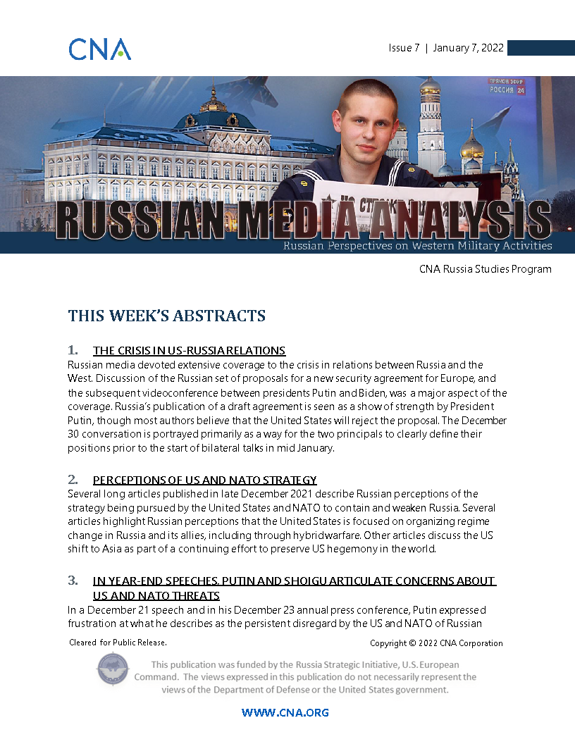 Issue 7, January 7, 2022 | CNA