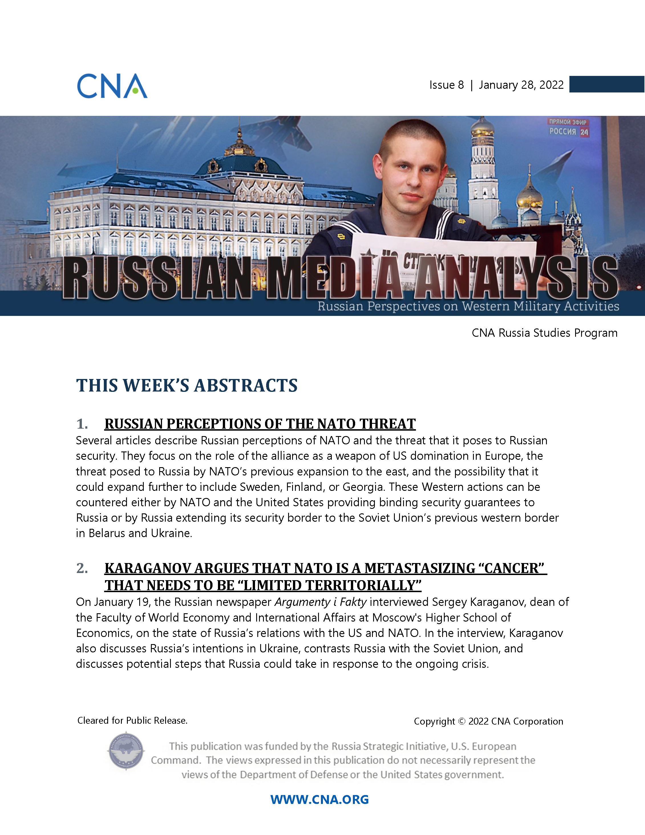 Issue 8, January 28, 2022 | CNA