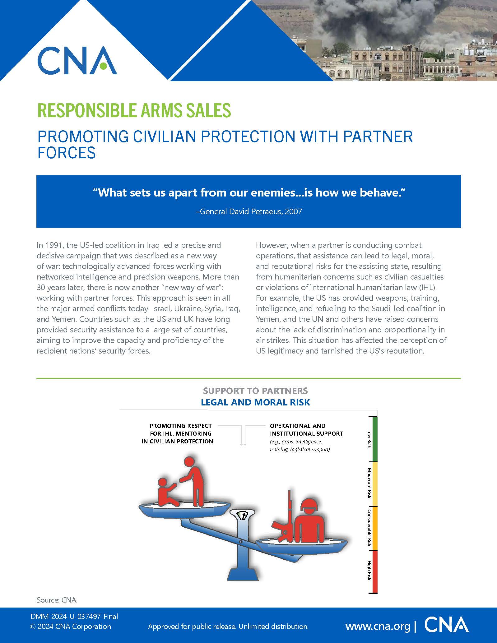 Promoting Civilian Protection Through Responsible Arms Sales | CNA